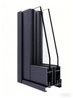 China GC90 90mm Aluminum Sliding Glass Door - Powder Coated Frame for Residential & Apartment Buildings for sale