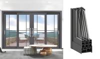 China JZ136 Commercial Aluminium Sliding Doors - Double Glazed High-Performance System for Residential & Villa Applications for sale