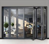 China 2.0mm JZ70Z Aluminum Folding Sliding Door System for Large Openings with Superior Wind Resistance for sale