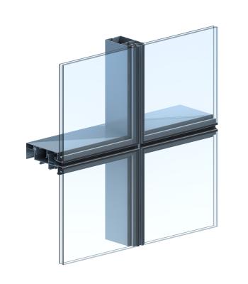 China Unitized Curtain Wall System for High-Rise Buildings - 3.0 kPa Wind Load & 1.8 W/m²K Thermal Performance for sale
