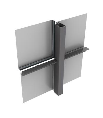 China Custom Aluminum Panel Curtain Wall System for Commercial Buildings - 2-6mm Thickness, Up to 100m Height for sale