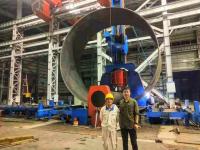 China Heavy Duty Plate Rolling Machine 3200mm Wind Tower Bending Machine for sale