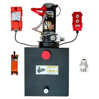 China 8 Quart Single Acting 12v Dc Hydraulic Power Pack For Dump Trailer Car Lifting for sale