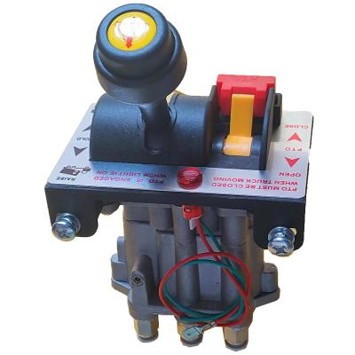 China Manual Dump Truck Control Valve Set For Dump Pump PTO Switch Dual Valve Air Kit for sale