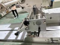 China LC-350S Horizontal Flow Pack Machine offering energy operation and low noise levels to support sustainable manufacturing environments for sale