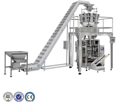China LC-720 Frozen Foods Vegetables, Fruits, Snacks, Shumai, Steamed Buns Packing Machine Full 304SS 14 Heads Microweigher- 2.5L Pattern Hopper With Collection Hopper for sale
