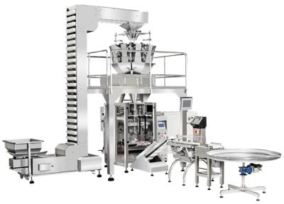 China 304SS VFFS Packaging Machine with 14 Heads Microweigher and 2.5L Pattern Hopper for Frozen Foods for sale