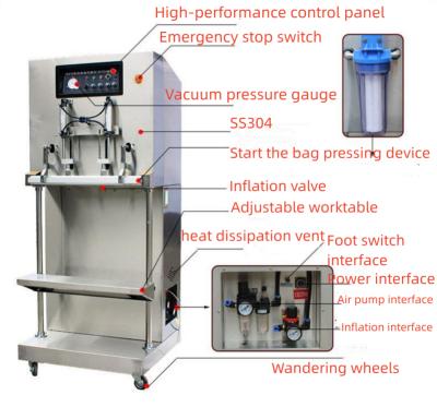 China CE Certificated  LC-DZQ-600F Vertical External Vacuum Packaging Machine for sale