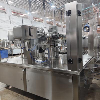 China CE Certificate LC-260R 8 Stations Automated Pre-Made Spout Bags Rotary Packing Machine Juices, Hotpot Soup/Milk/yogurt/Jelly | Spouts Pouch Rotary Doypack Packing Machine for sale