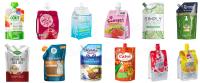 China LC-350R-8 Stations Pre-packaged Plastic Sachet Film For Ketchup Salad Dressing Flat 3 Side Seal Sauce Pouch Food Grade Condiment Packaging Bags for sale