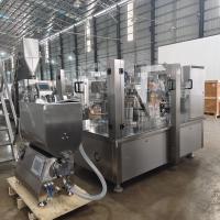 China CE Certificate LC-400R 8 STATIONS 200-5000ml Sauce Doypack Packaging Machine|Soup Rotary Doypack Packaging Machine|Concentrated Hot Pot Soup Rotary Doypack Packaging Machine for sale