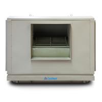 China Roof Mounted Industrial Evaporative Cooler Centrifugal Fan Type Air Cooler 60000M3/H 15kW for sale