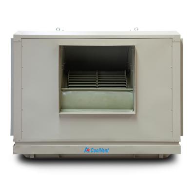 China Roof Mounted Industrial Evaporative Cooler Centrifugal Fan Type Air Cooler 60000M3/H 15kW for sale