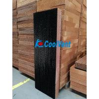 China Greenhouse Evaporative Cooling Pads Yellow / Green Mixed Color Type 7090 5090 7060 for sale