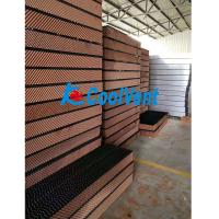 China Greenhouse Evaporative Cooling Pads Yellow / Green Mixed Color Type 7090 5090 7060 for sale