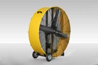 China 5.5KG 6.8KG Industrial Drum Fans 980x520x1000mm Housing Material Metal Poweder Coating for sale