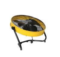 China 20inch 120W Black Drum Floor Fan 100% Cooper Motor for sale