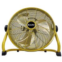 China DC Recharge Industrial Ventilation Fan 12inch Yellow / Black Portable Floor Standing Fan for sale