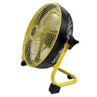 China KCoolVent K12DF Industrial Floor Fans DC Recharge Portable 12inch Yellow / Black for sale