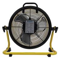 China KCoolVent K12DF Industrial Floor Fans DC Recharge Portable 12inch Yellow / Black for sale