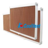 China Brown Cellulose Cooling Pads For Poultry Farms / Livestock for sale