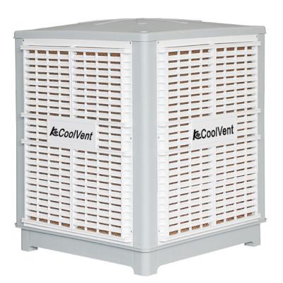 China IP64 14725 CFM Industrial Evaporative Cooler 4KG Down discharge for sale