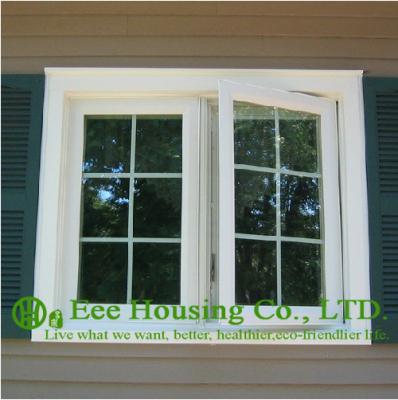 China French Type Aluminum Casement Windows, grilled style for sale