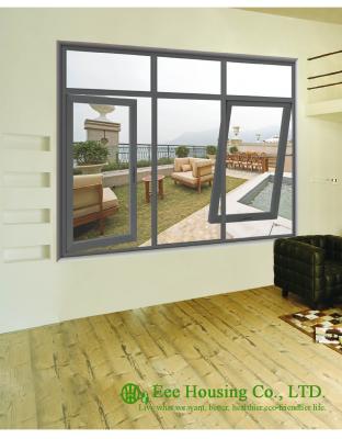 China Double glazed Aluminum alloy windows For Apartment, casement and picture windows for sale