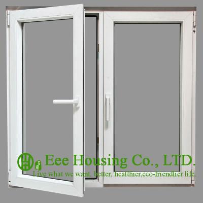 China Tempered Safety Glass Aluminum Casement Windows, Powder Coating Finished for sale