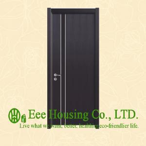 China Pre-hung Swing Veneer Door with Aluminum Strips design for sale
