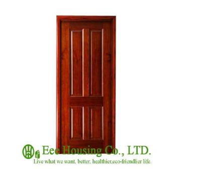 China 40mm thickness Timber Veneer door, customized size and design for sale