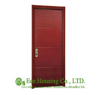 China Solid wood skeleton Timber Veneer door, With hardware and accessories for sale
