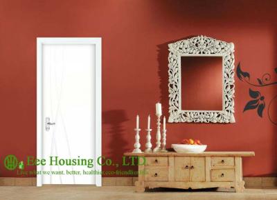 China White Color Timber Veneer door,Composited timber door, wooden door with solid core inside for sale