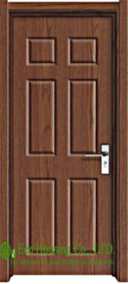 China Swing Type Interior PVC Wooden Door For Bedroom/ Bathroom/ Kitchen for sale