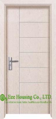 China Customized Swing Type Interior PVC Wood Doors, Six Panels for sale