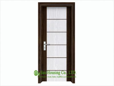 China Two Wood Color PVC Wood Doors, with door frame/ door architrave/Hardware for sale