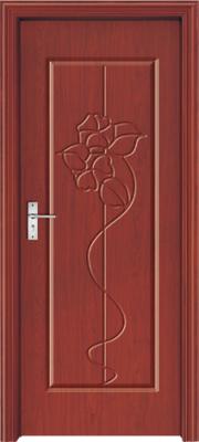 China Eco-friendly Swing Type Interior PVC Wood Doors,40mm thickness wood door, For Interior Room for sale