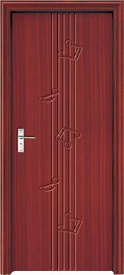 China Eco-friendly Swing Type Interior PVC Wood Doors,40mm thickness wood door, For Interior Room for sale