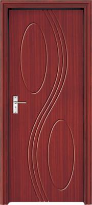 China 40mm thickness Interior PVC Wooden Door For Bedroom/ Bathroom/ Kitchen for sale