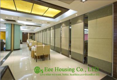 China Soft Fabric Finished Movable Partition Wall For Dinning Hall, Good Sound Insulation for sale