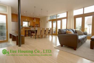 China Natural Color Bamboo Flooring,Vertical-compressed Structure, General UV Varnish,4 sides micro bevel connection Coating for sale