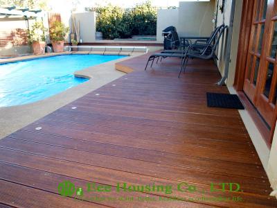 China Eco-friendly Outdoor Bamboo Flooring, Enviromental VOs Finish for sale