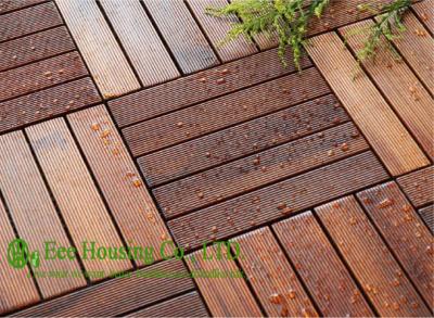 China 300x300x23mm Outdoor Bamboo Flooring,Decking Tile Unit Series for sale