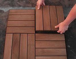 China Garden Decking Tile, 300x300x23mm Outdoor Bamboo Flooring,Decking Tile Unit Series,Matt Finish for sale