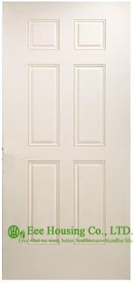 China 40mm Energy efficient fiberglass SMC door For Villas/Apartment, Inward Opening, White Color Fiberglass Door for sale