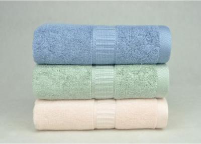 China 100%  Square Bamboo Fiber Tower, Eco-friendly 34cm*34cm,Blue/ Green/Pink/ khaki for sale