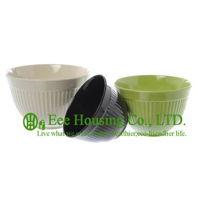 China Eco-friendly Bamboo Fiber Tableware, Bowl with Lines,5