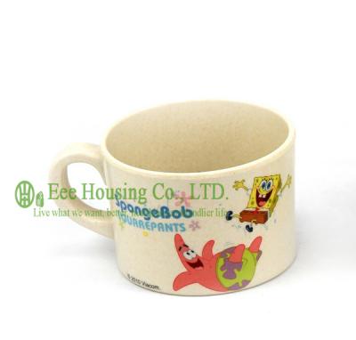 China Bamboo Fiber Children Dinnerware, Bamboo Fiber Bowl For Child, Bamboo fiber spoon/ cups for sale