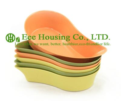 China Eco-friendly  Bamboo Fiber Dessert Plate,Bamboo Fiber Dinnerware Factory In China,Colorful for sale