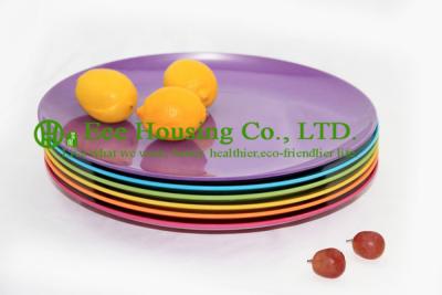 China Eco-friendly Bamboo Fiber Plate,Bamboo Fiber Dinnerware Factory In China, Round plate for sale